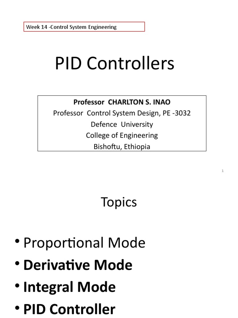 Understanding PID Control Systems | PDF | Control Theory | Computer Engineering