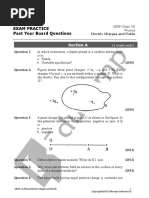 CBSE Class12 PYQs Electric Charges and Fields-1 | PDF | Electric Field ...