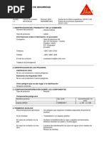 Agua Hoja de Seguridad | PDF | Agua | Solubilidad