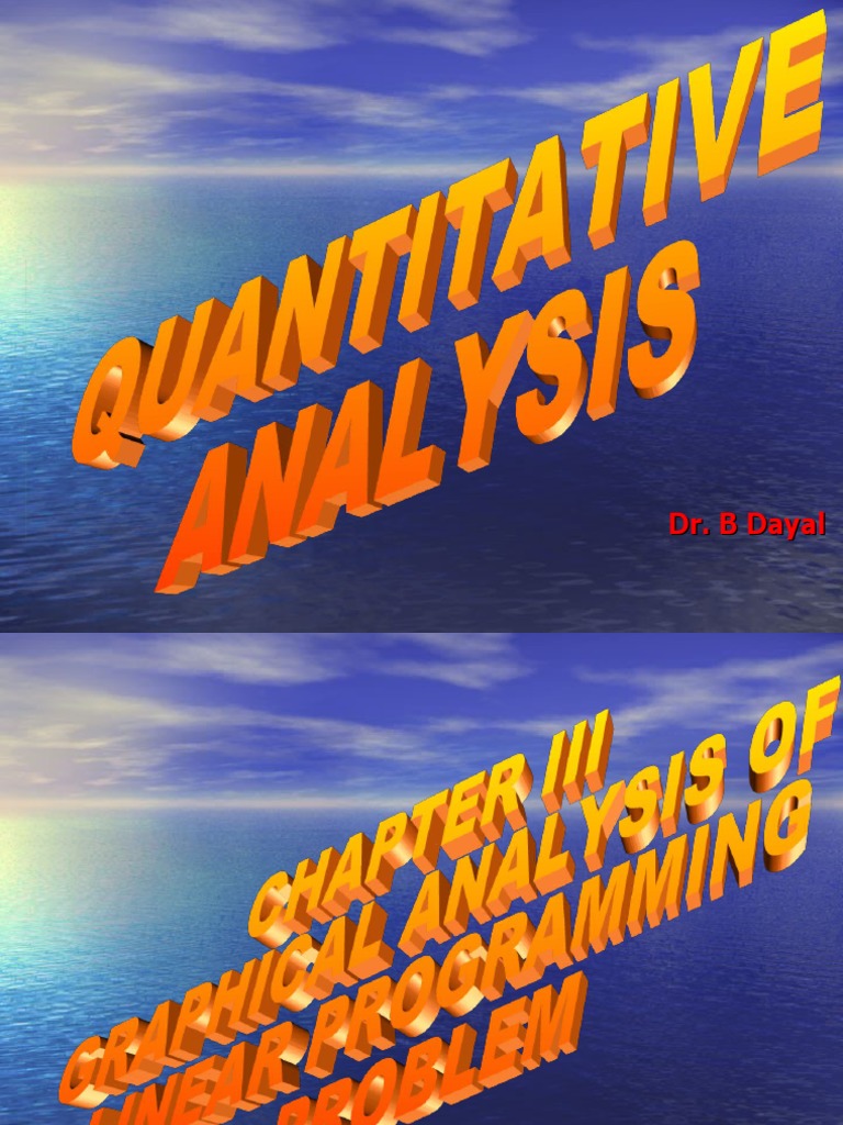 CHAPTER 3 LPP Graphical Analysis | Descargar gratis PDF | Mathematical ... CHAPTER 3 LPP Graphical Analysis | Descargar gratis PDF | Mathematical ...