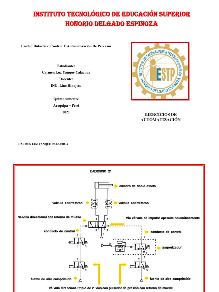 Ejercicios de Neumatica | PDF | Gases | Máquinas