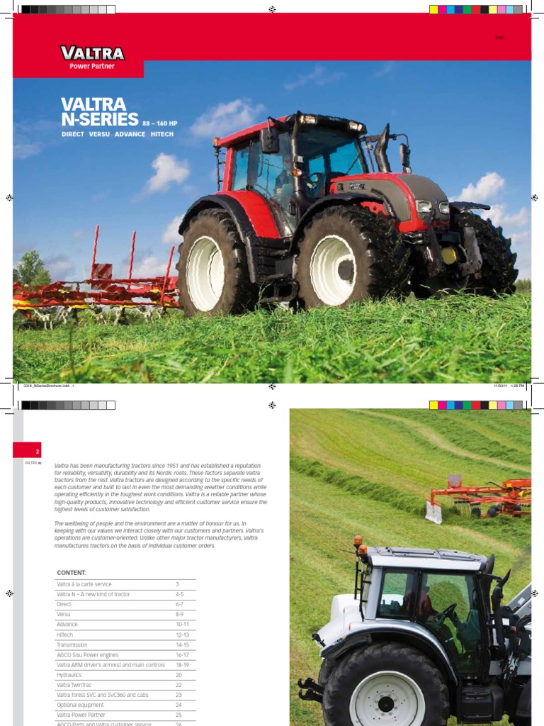 Valtra N Series Brochure - Low Res | PDF | Automatic Transmission ...
