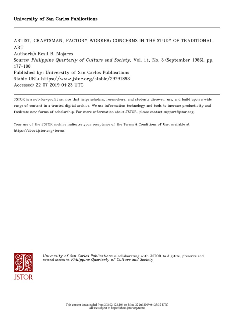 Mojares Traditional Art | Download Free PDF | Pottery | Capitalism