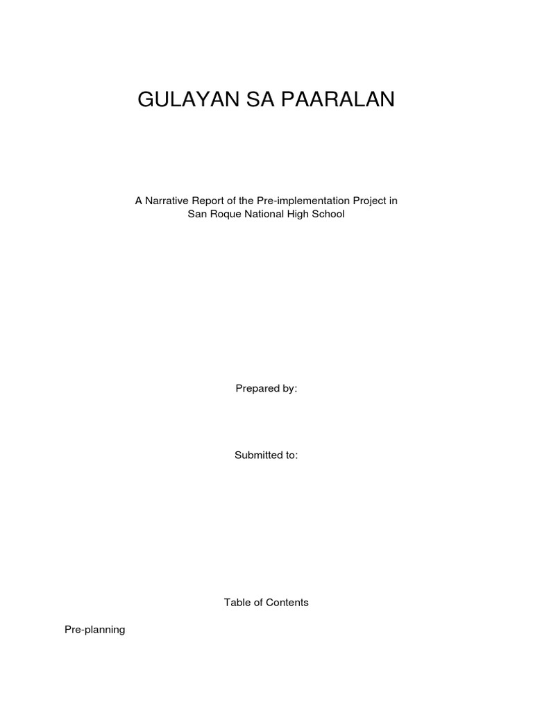 GULAYAN SA PAARALAN Narrative | PDF | Vegetables | Urban Agriculture