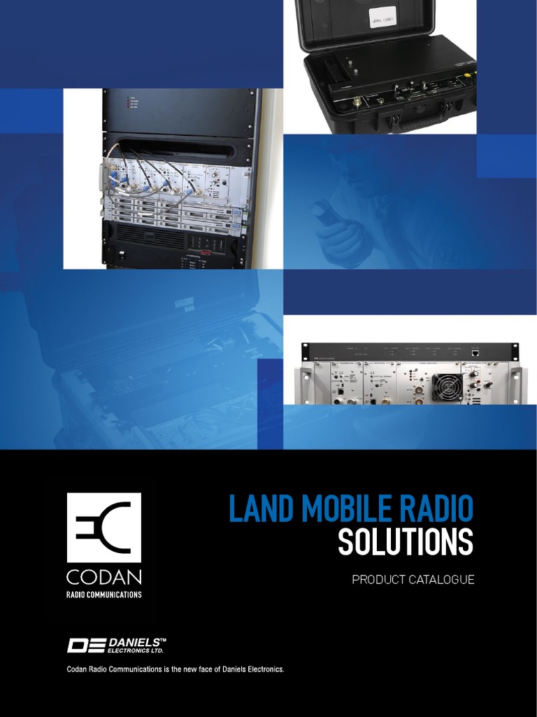 Codan Land Mobile Radio Solutions Catalogue | PDF | Base Station | Very ...