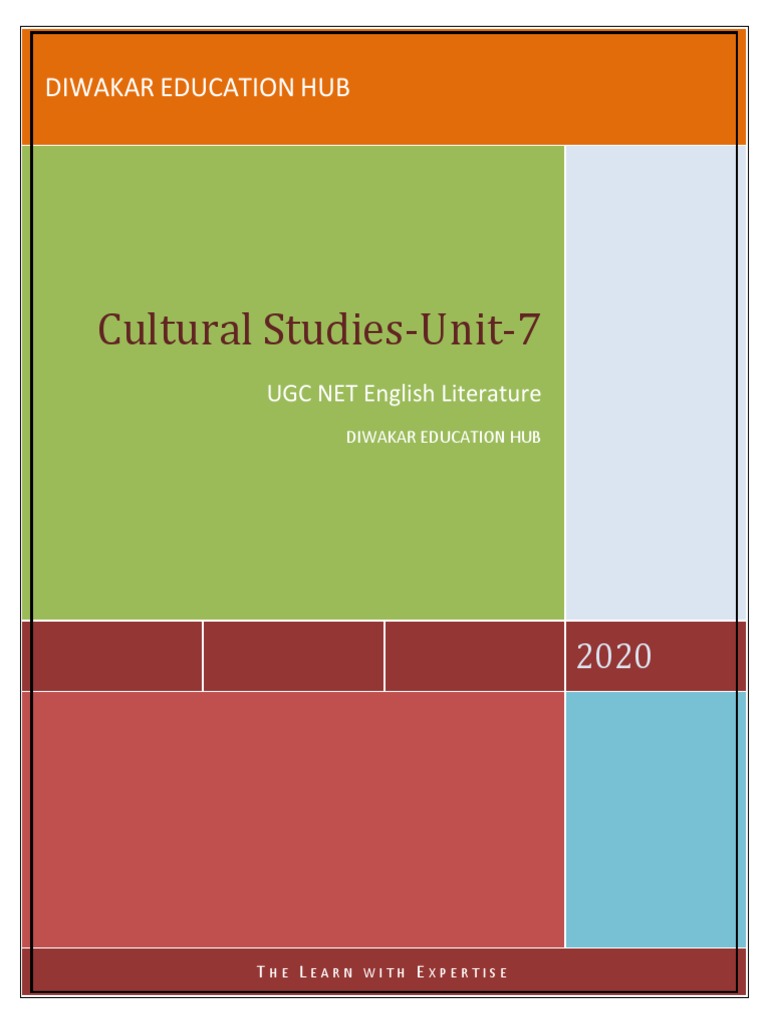 Cultural Studies-Unit-7: Diwakar Education HUB | PDF | Cultural Studies ...