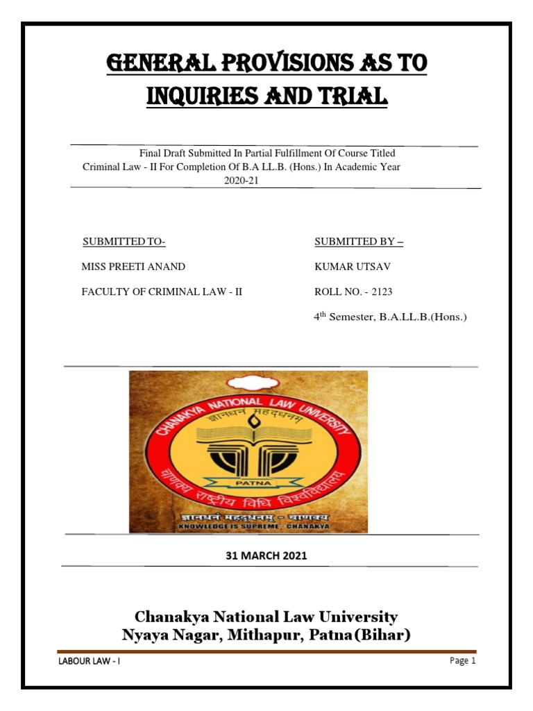 2123 CRPC Final Draft | PDF | Remand (Detention) | Criminal Procedure ...