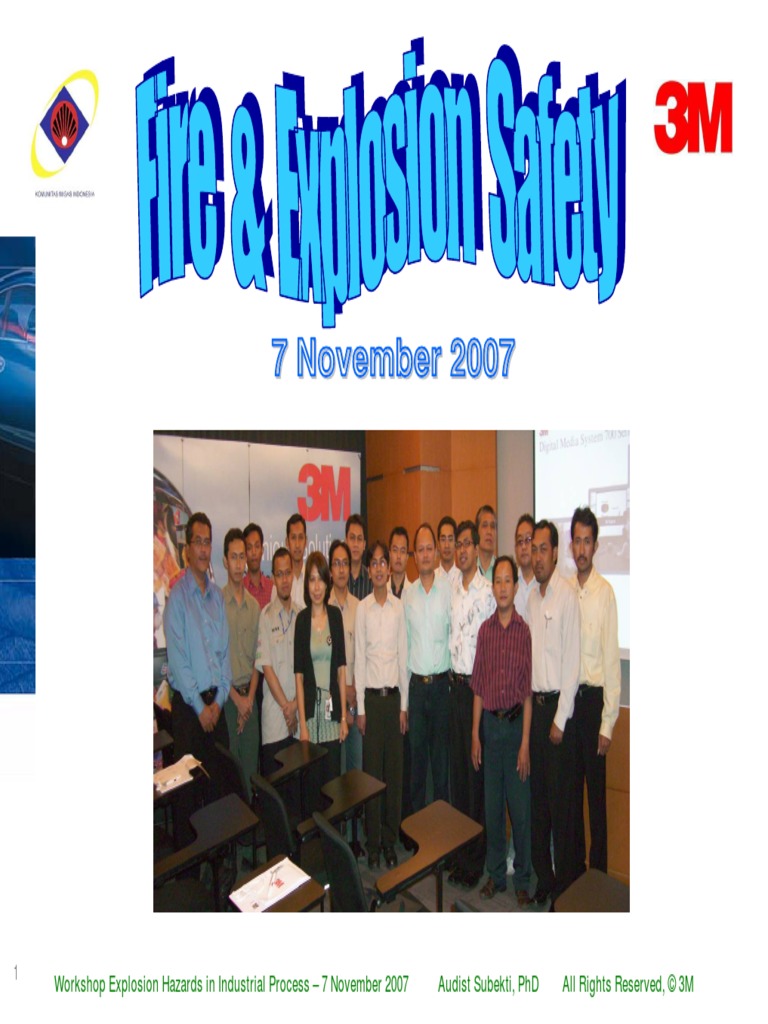 Workshop Fire & Explosion Safety | PDF | Explosion | Combustion