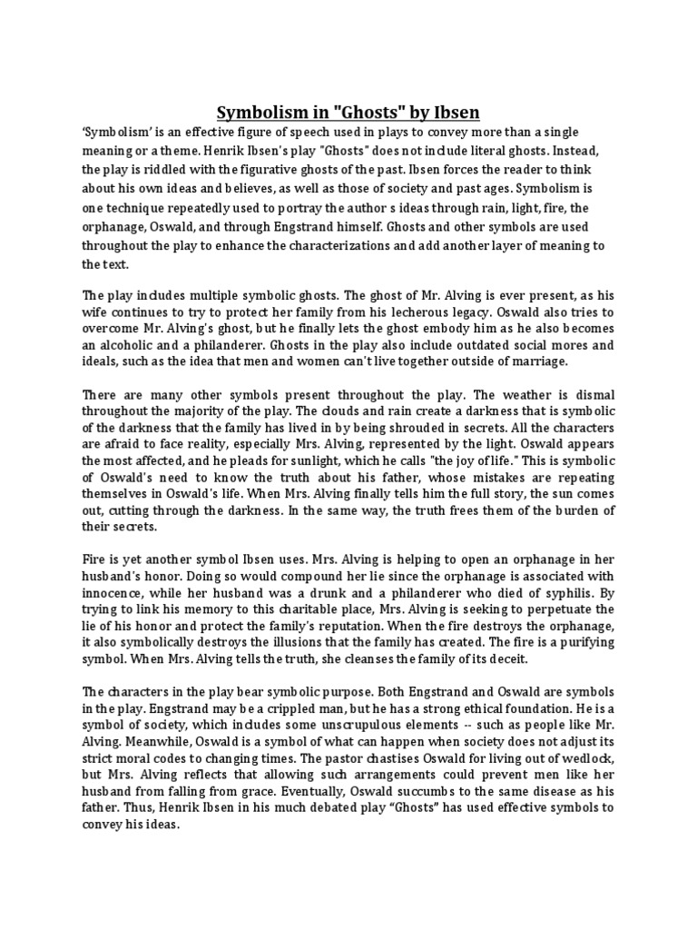 Use of Symbols in Ghosts | PDF | Classics