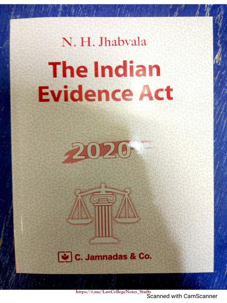 The Indian Evidence Act by NH Jhabwala 2020 | PDF