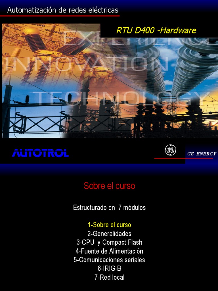 RTU D400 - Hardware: Automatización de Redes Eléctricas | Descargar ...
