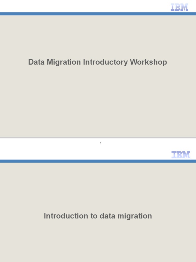 Data Migration | PDF | Information Management | Information Technology