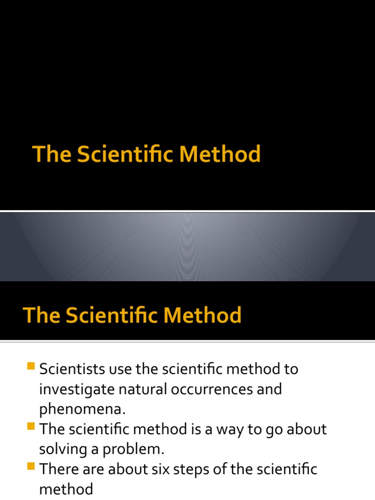 Sci - Meth - ppt-2 2 | PDF | Experiment | Scientific Method