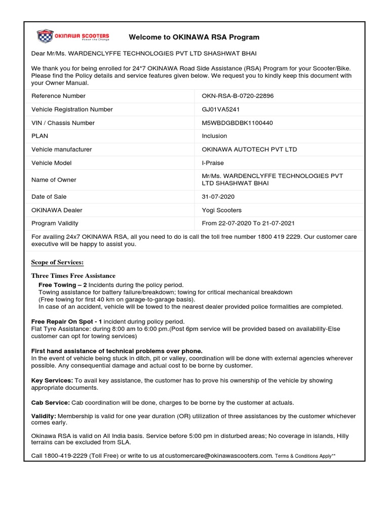 Rsa Program | PDF | Motor Vehicle | Transport