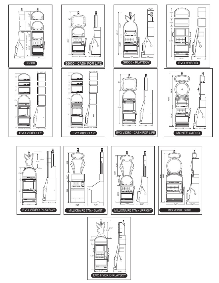 Bally S6000 and EVO Machine Drawings | PDF