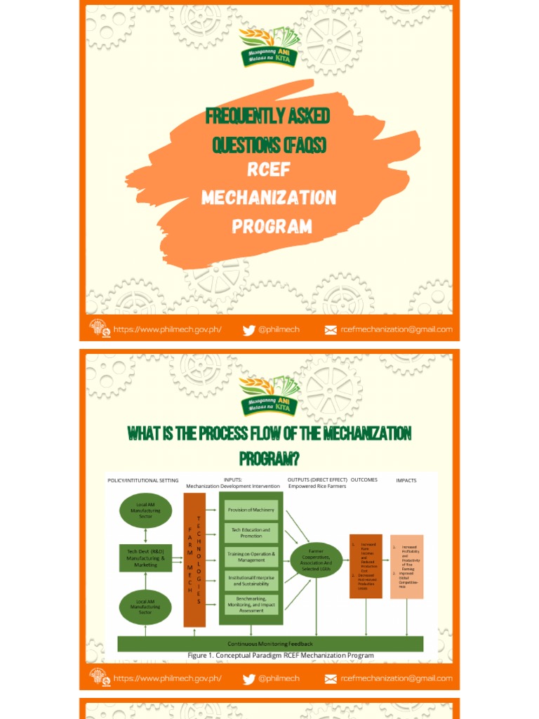 RCEF Mechanization Program FAQs | PDF | Agricultural Machinery ...