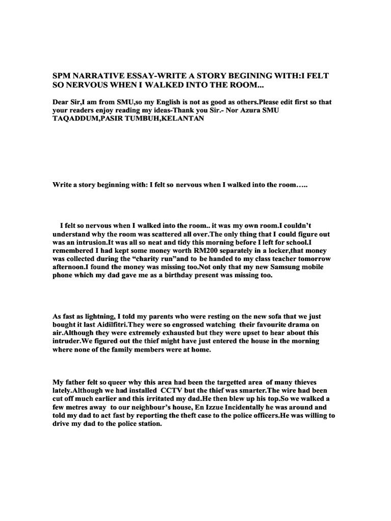 SPM Narrative Essay 2 | PDF | Nature