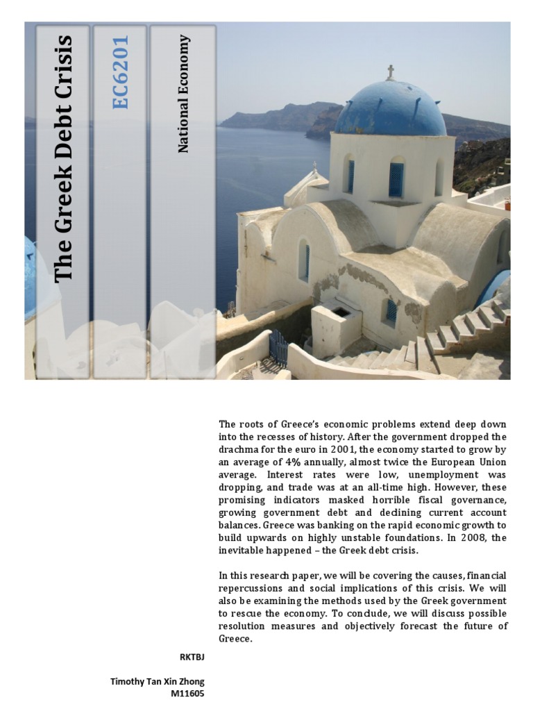 The Greek Debt Crisis | PDF | Greek Government Debt Crisis | Deficit ...