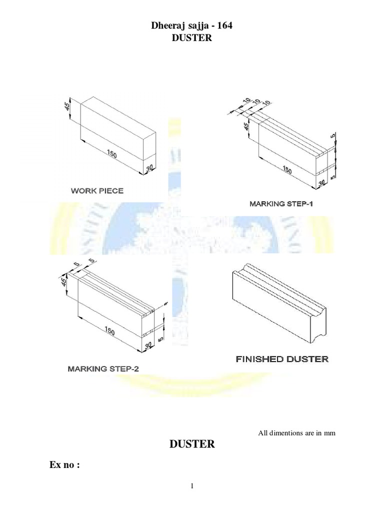 Duster Construction Process Guide | PDF | Crafts | Building Materials