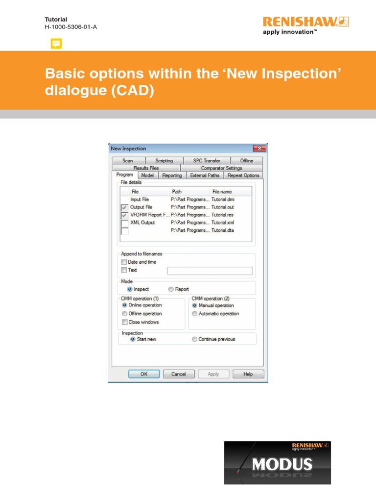 Lab 2B - New Inspection Dialog CAD (H-1000-5306-01-A) SP | PDF | Microsoft Windows | Trademark