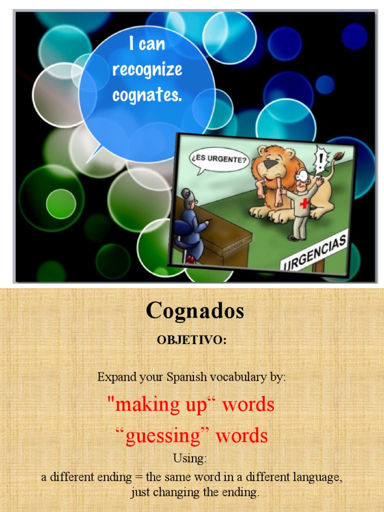 Cognados Power Point 1 Completa | PDF | Lady Gaga | Entretenimiento ...