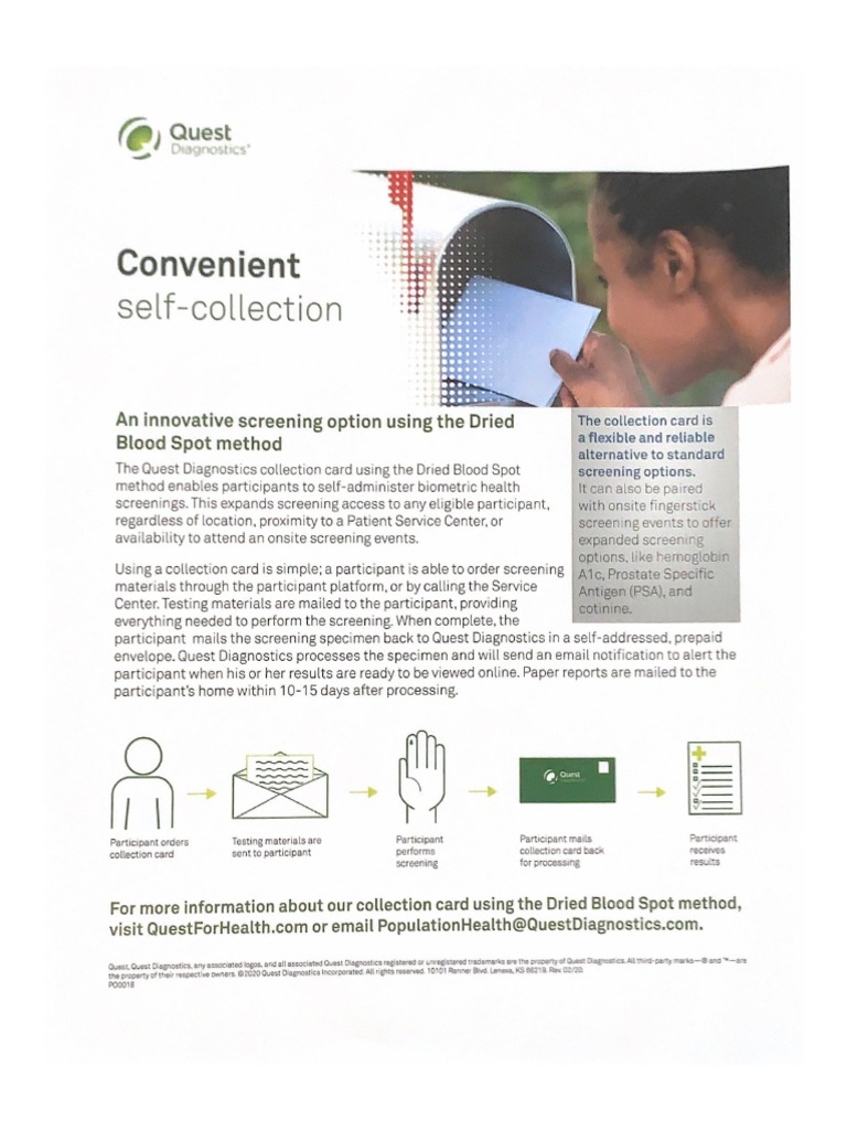 Quest Diagnostics Self-Collection Flyer | PDF