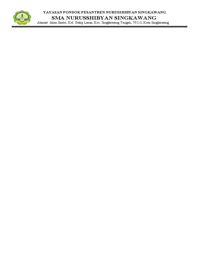 KOP Surat Sekolah | PDF