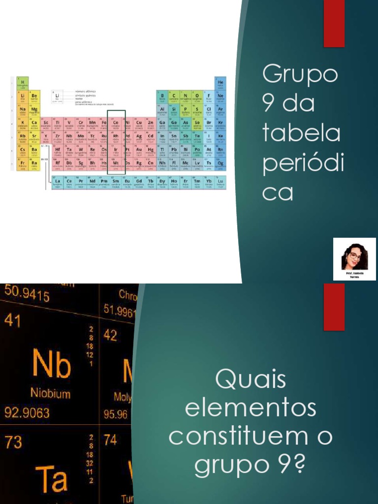 Grupo 9 Da Tabela Periódica | PDF | Elementos químicos | Metais