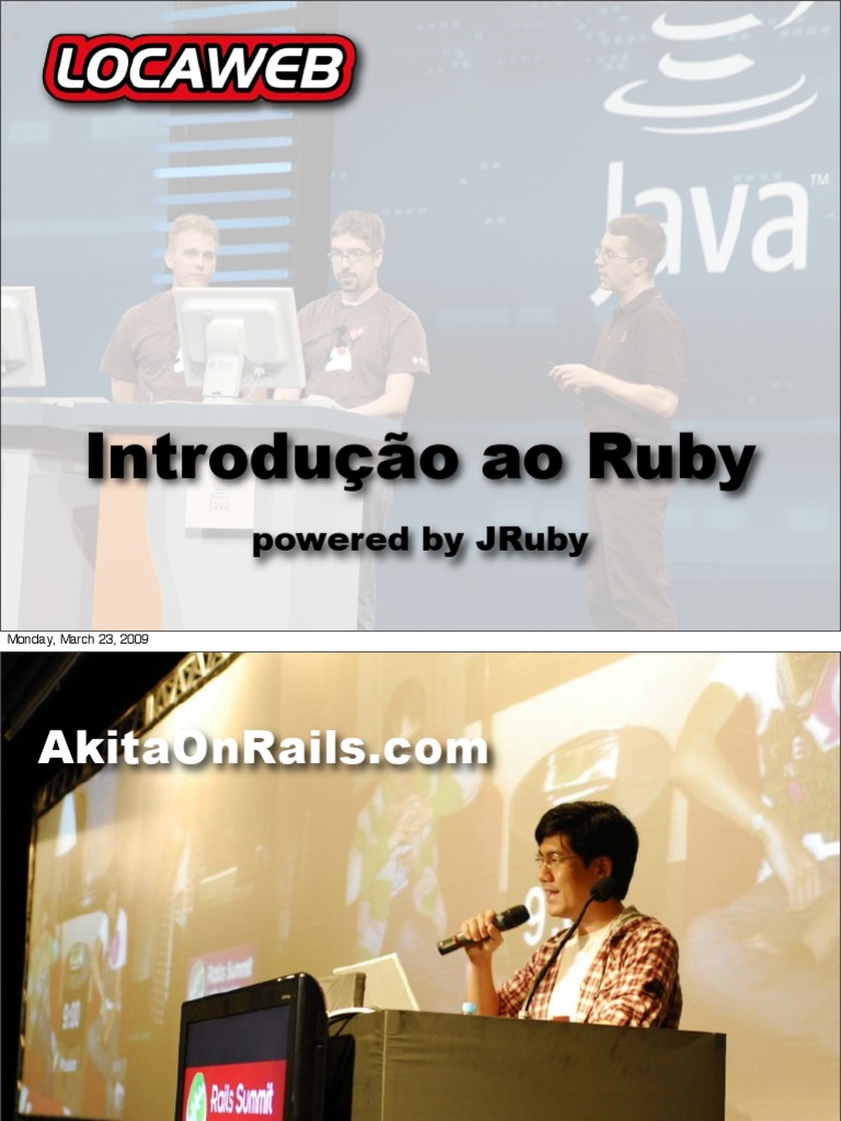 Ruby Intro | PDF | Ruby (linguagem de programação) | Desenvolvimento de ...