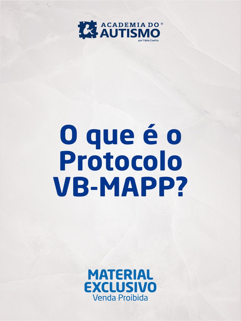 Protocolo Vb-Mapp | PDF