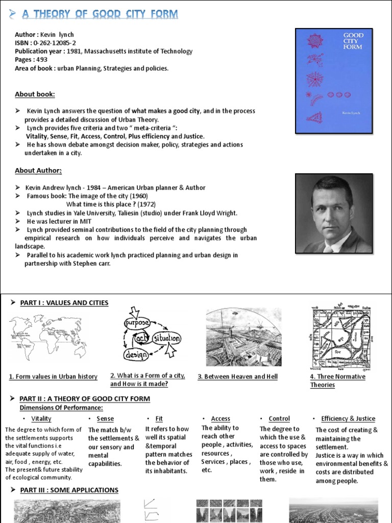 Kevin Lynch's Theory of Good City Form | PDF | Science | Science And ...