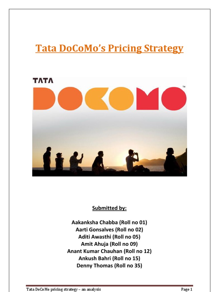Pricing Strategy of Tata Docomo | PDF | Text Messaging | Telecommunications