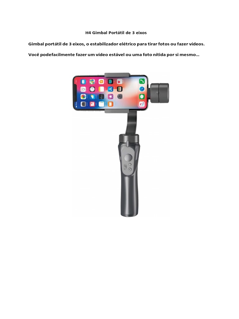 Manual Gimbal H4 PT | PDF | Câmera | Celulares