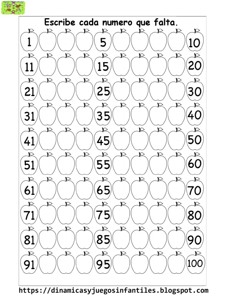 Escribe El Numero Que Falta | PDF
