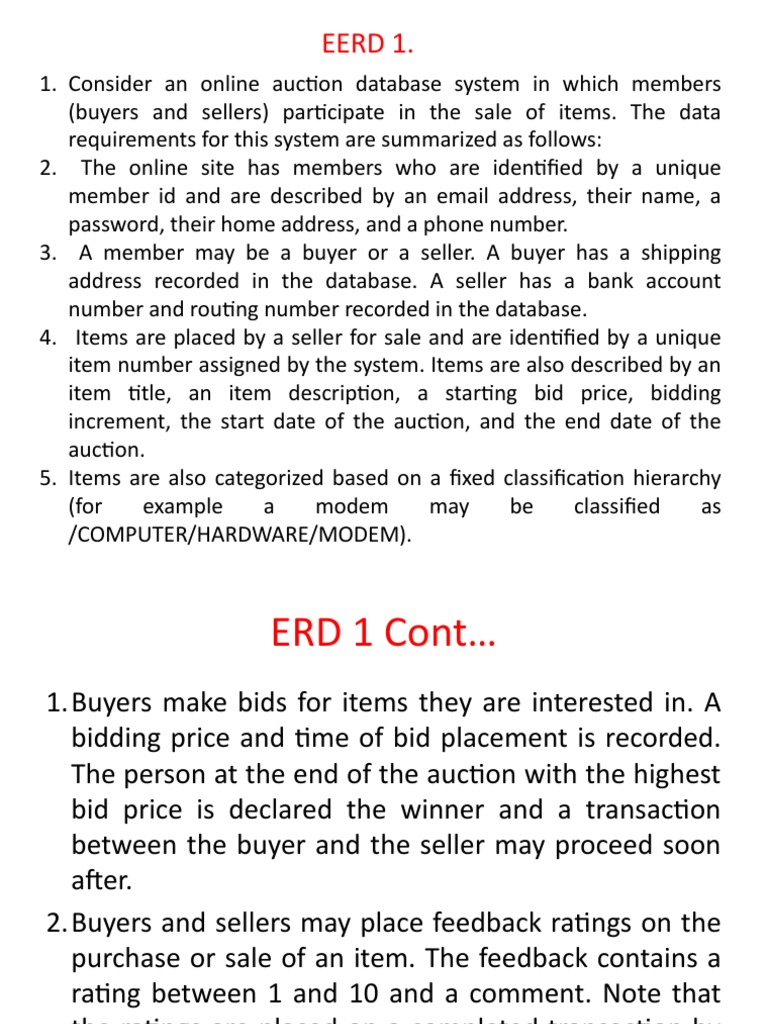 Eerd Class Activity 1 | PDF | Auction | Financial Transaction