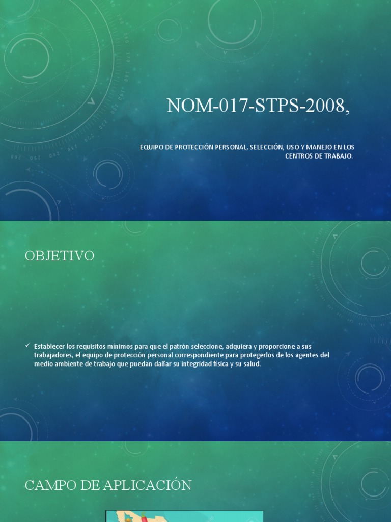 Nom-017-Stps Equipo de Protección Personal | PDF | Guante | Contaminación