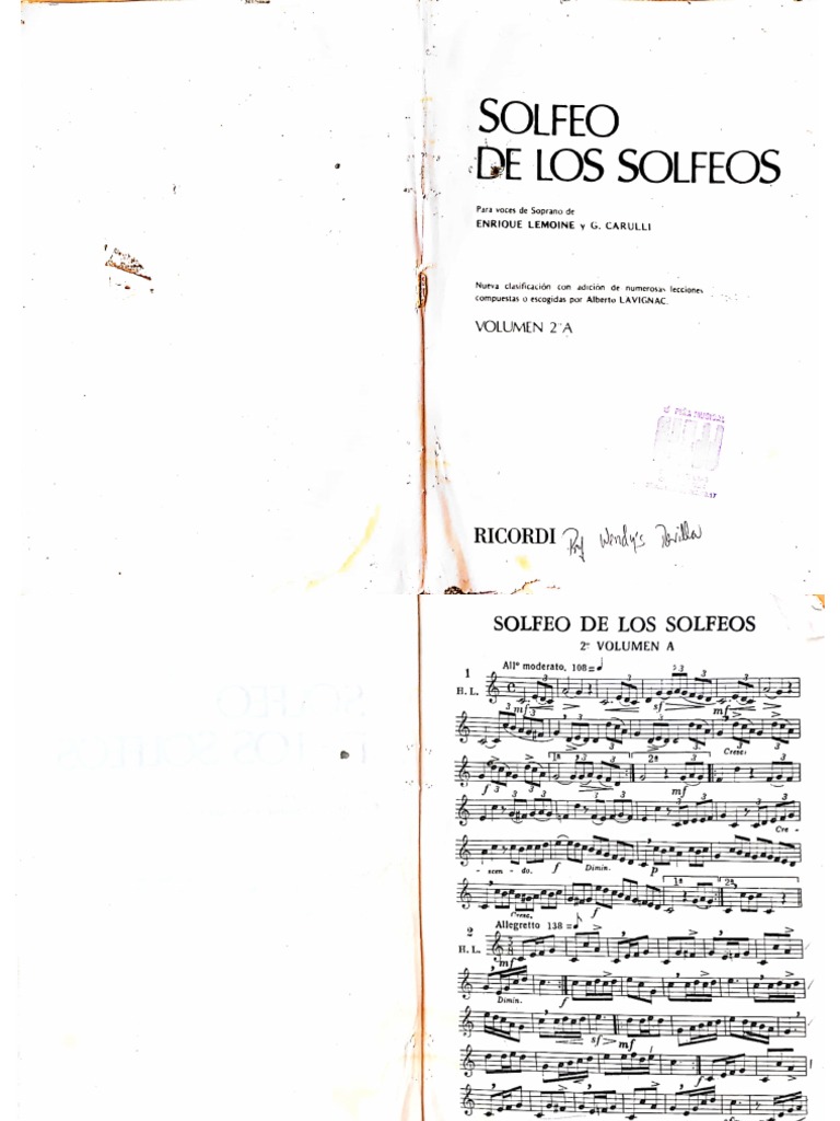 Solfeo de Los Solfeos, Vol. 2A | PDF