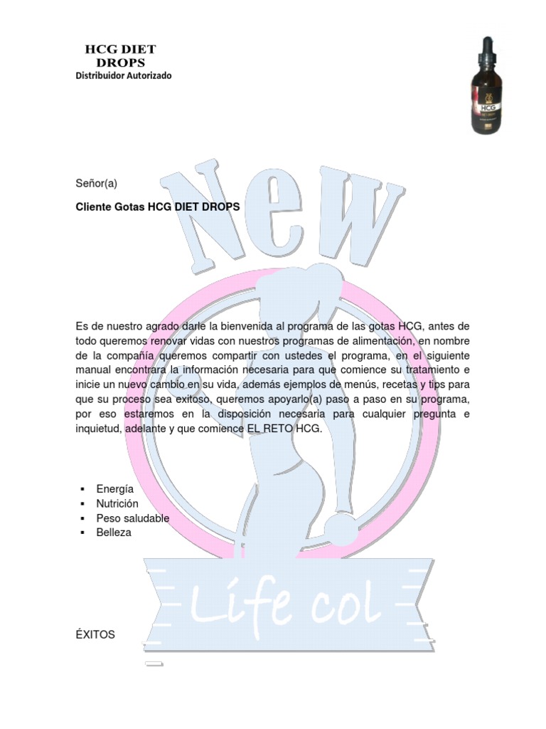 Protocolo Tratamiento Ultra HCG Diet Drops... | PDF | Dieta | filete