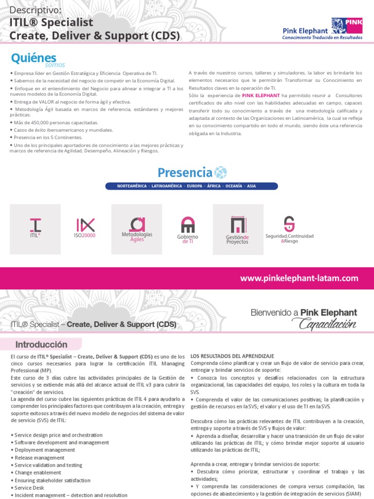 Itil Specialist Create Deliver Support CDS | PDF | Itil | Gestión de la ...