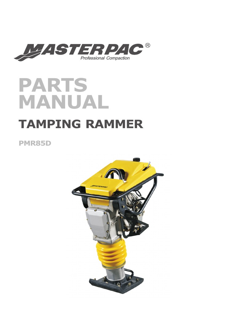PMR85D Tamping Rammer Parts Manual | PDF | Nut (Hardware) | Washer ...