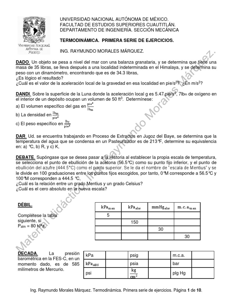 2020 TD Serie 1 | PDF | Presión | Vapor