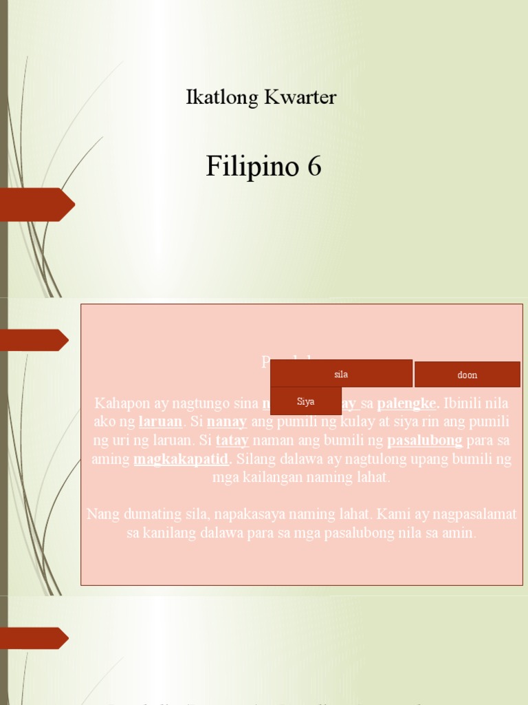 FIlipino 6 - 3rd Quarter | PDF