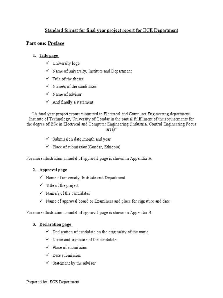 ECE Final Year Project Report Format | PDF | System | Simulation