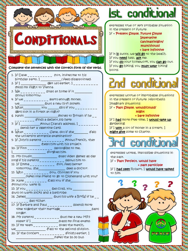 Unit 5 Conditionals Expl Revision Ex | PDF | Syntactic Relationships ...