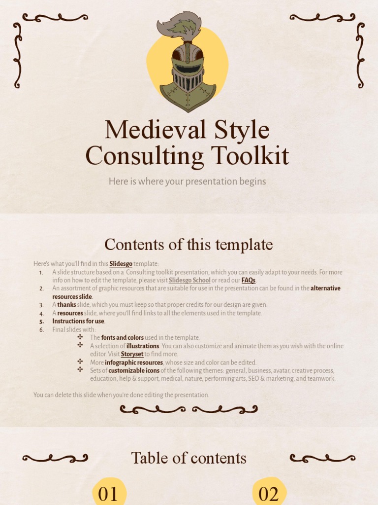 Medieval Style Consulting Toolkit by Slidesgo | PDF | Planets | Jupiter