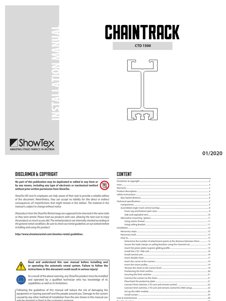 8080 Usermanual Chaintrack CTD 1500 - 1 | PDF | Screw | Mechanical ...
