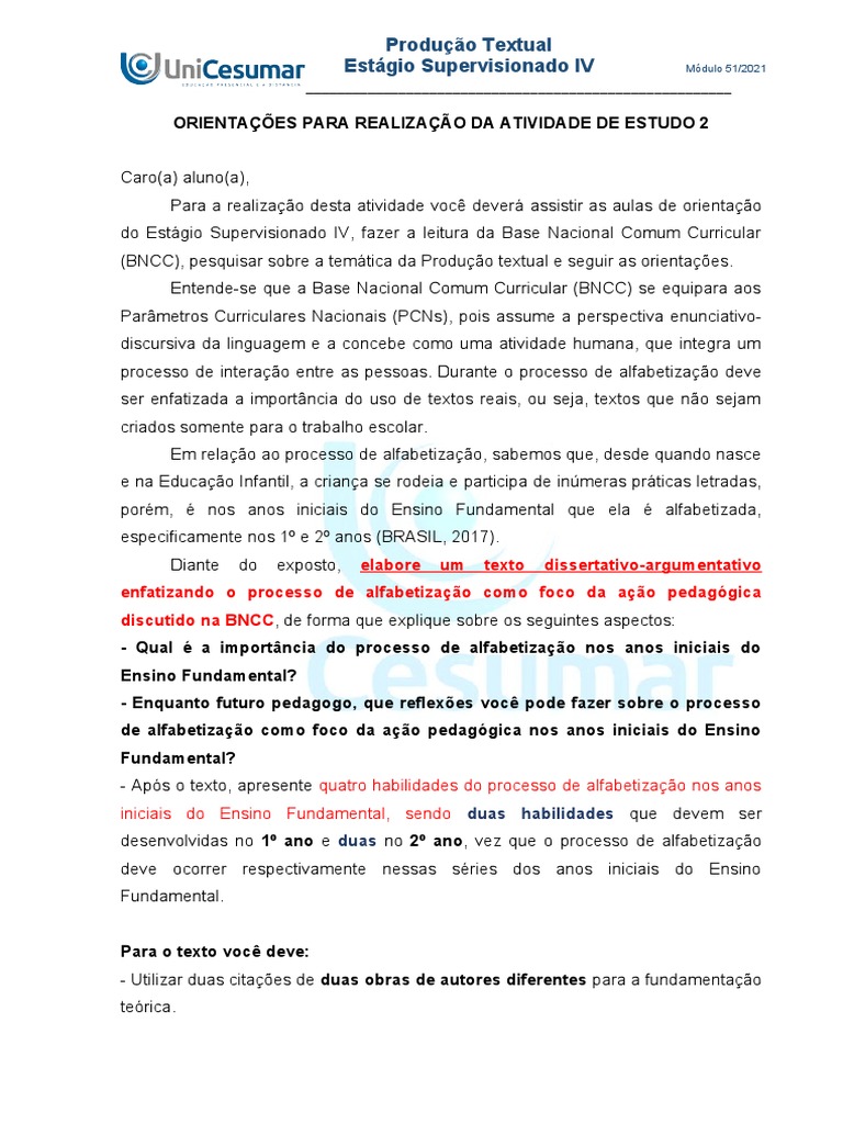 Mapa Estágio IV | PDF | Alfabetização | Pedagogia