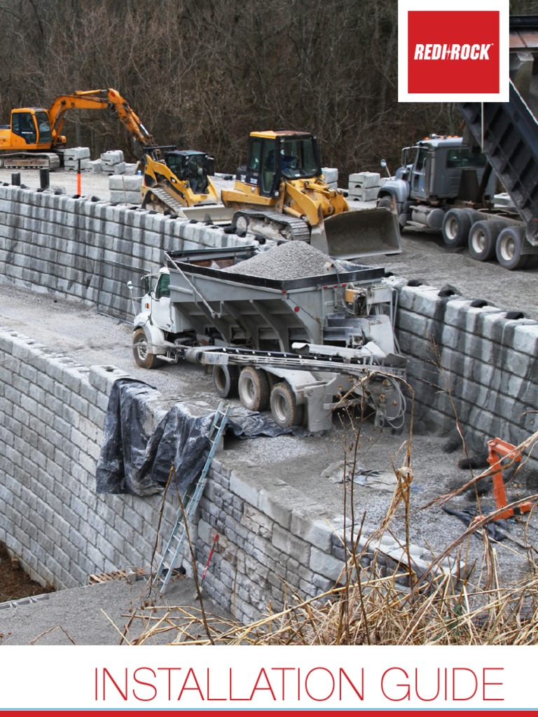 1 - Redi Rock General Installation Guide | PDF | Wall | Building Materials