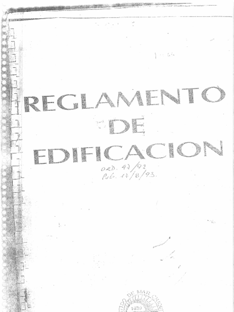 Reglamento de Edificacion Partido de Mar Chiquita | PDF