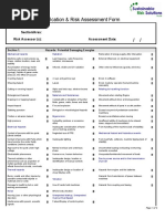 Lathe Machine Risk Assessment | PDF | Risk | Safety